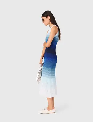 Maje Ombré Knit Maxi Dress