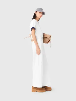 Maje Layered-look T-shirt With Embroidered Pocket