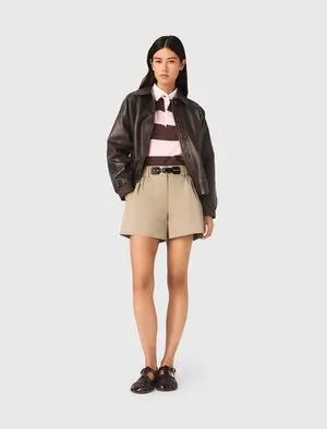 Maje Logo Shorts For Women