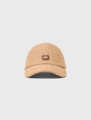 Maje Natural-texture Baseball Cap - Beige