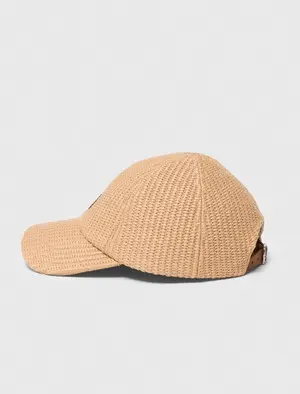 Maje Natural-texture Baseball Cap