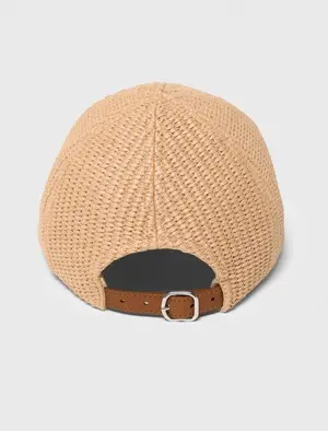 Maje Natural-texture Baseball Cap