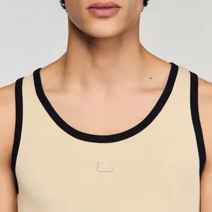 Sandro Cotton Vest Top With Patch