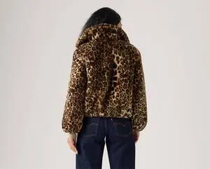 LEVI'S Elle Sherpa Jacket - Leopard