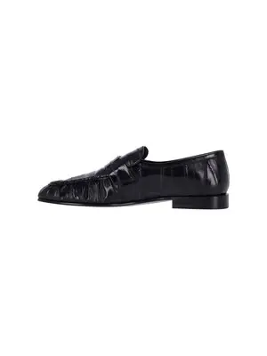 THE ROW Soft Loafers - Black