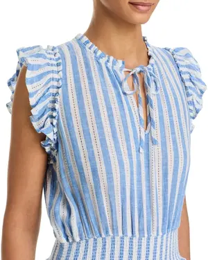 Rails Garden Striped Midi Dress - Atlantis Stripe