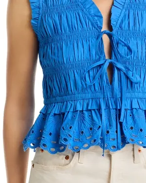 Rails Martine Top - Harbor Blue