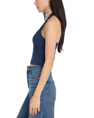 Good American Super Stretch Halter Tank Top