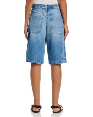 MOTHER The Rigatoni Carpenter Denim Shorts