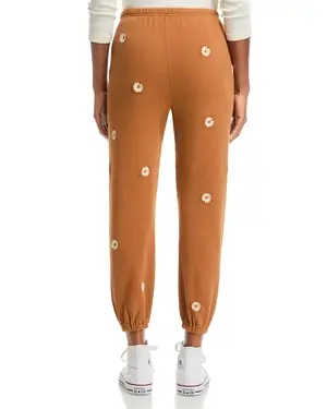 The Great. Flo Daisy Embroidered Sweatpants