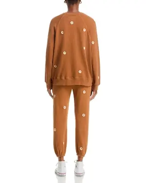 The Great. Flo Daisy Embroidered Sweatpants