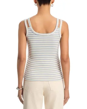 ASKK NY Double Strap Tank Top - Double Stripe