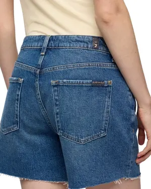 7 For All Mankind Monroe Long Denim Shorts