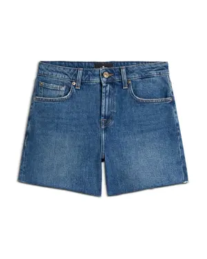 7 For All Mankind Monroe Long Denim Shorts