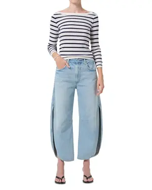 Citizens Of Humanity Tulip High-rise Curved Hem Jeans - Somersault