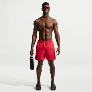 Nike Swim Fadeaway Essential 7" Volley Short - Red