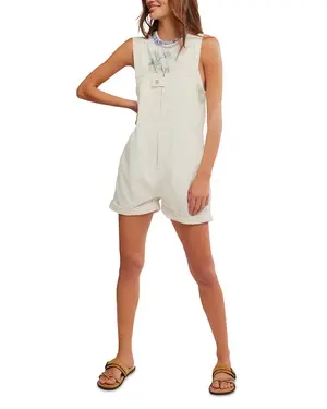 Free People Jude Shortall Jumpsuit - Ecru