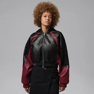 JORDAN Flight Faux Leather Jacket