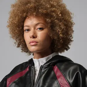 JORDAN Flight Faux Leather Jacket