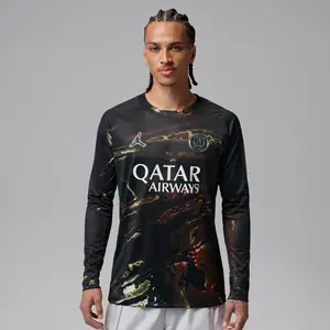 JORDAN Paris Saint-germain 2026 Stadium Night Edition Dri-fit Soccer Long-sleeve Replica Jersey - Black