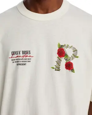 REPRESENT Guns N' Roses Tour Graphic T-shirt - Flat White