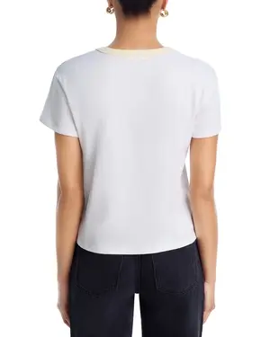 PERFECTWHITETEE Billie Contrast Crewneck Tee