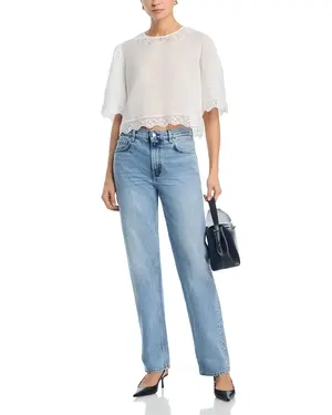 FRAME The Embroidered Top