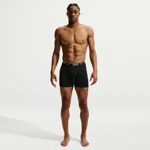 Nike Essential Cotton Stretch Dri-fit Boxer Briefs - Black