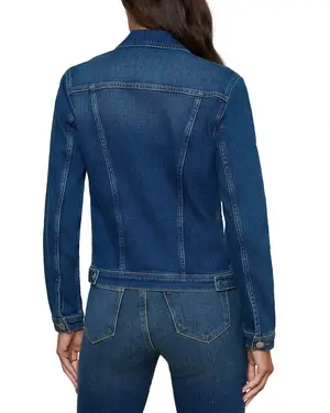 L'Agence Celine Slim Fit Denim Jacket - Authentic