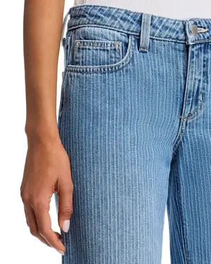 L'Agence Joanne Low Rise Wide Leg Jeans
