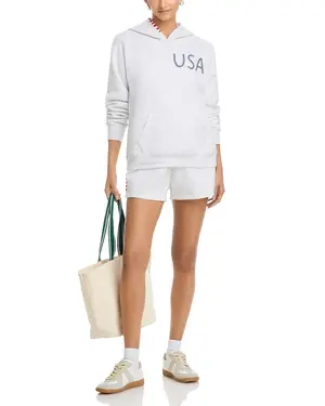Vintage Havana Embroidered Surf Wash Shorts - Icy Heather