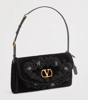 Valentino Garavani Small Devain Shoulder Bag - Black