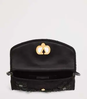 Valentino Garavani Small Devain Shoulder Bag - Black