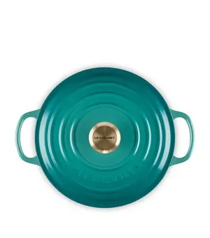 LE CREUSET Cast Iron Round Casserole Dish - Blue