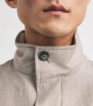 Herno Linen-wool-silk Jacket - Beige