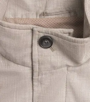 Herno Linen-wool-silk Jacket - Beige