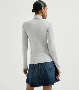 Brunello Cucinelli Cashmere-silk Rollneck Sweater - Grey