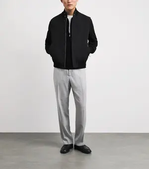 MOORER Fidani-jkr Bomber Jacket - Black