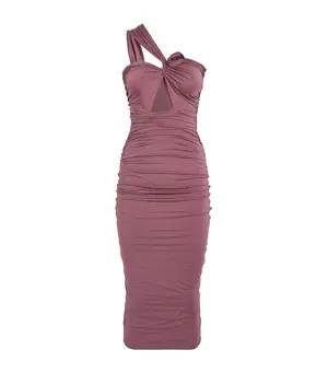 MAYGEL CORONEL Asymmetric Arcano Midi Dress