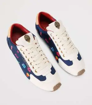 Kurt Geiger Canvas Embroidered Islington Sneakers
