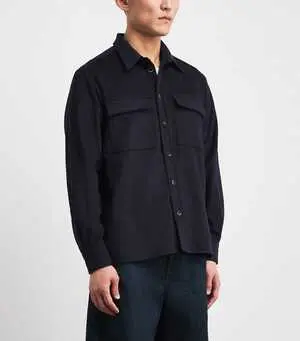 Barena Venezia Cashmere Overshirt - Navy