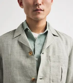 100HANDS Linen Shirt - Green