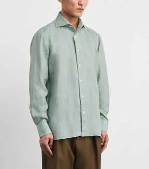 100HANDS Linen Shirt - Green