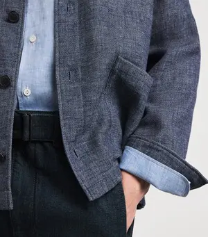 100HANDS Linen Shirt - Blue