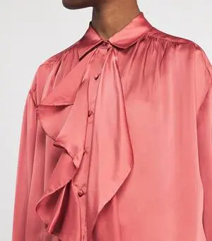 Ulla Johnson Silk Gesture Blouse - Pink