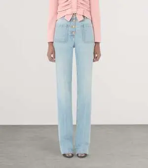 Valentino Garavani Straight Leg Jeans - Blue