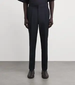 Officine Générale Wool Drew Drawstring Trousers