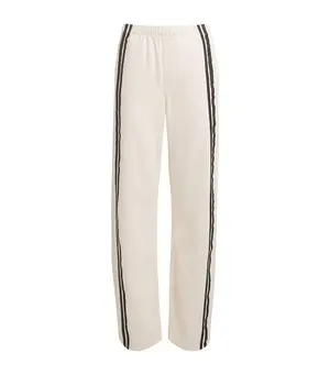 Rag & Bone Stripe Logan Relaxed Jeans - Ivory