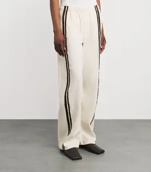 Rag & Bone Stripe Logan Relaxed Jeans - Ivory