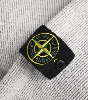 Stone Island Cotton-blend Rib Bouclé Sweater - Grey